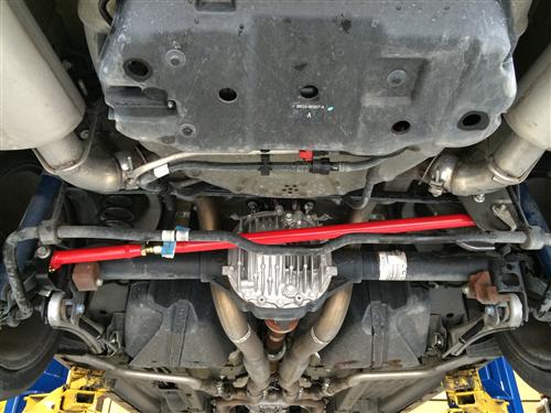 BMR Mustang Rear Adjustable Panhard Bar Red Powdercoat (05-14) PHR006