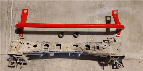 BMR Mustang Tubular Radiator Support - Red (05-14) RS002R