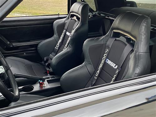 Corbeau Mustang LG1 Seat Pair Black Cloth 25501 - LMR