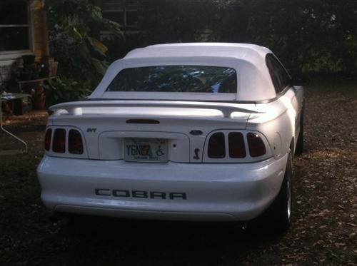Mustang Cobra Rear Bumper Inserts Silver (96-98) - LMR