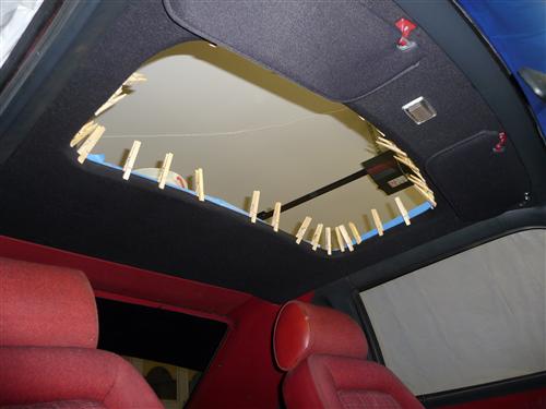 TMI Mustang Cloth Headliner w/ ABS Board Black (83-93) Hatchback w ...