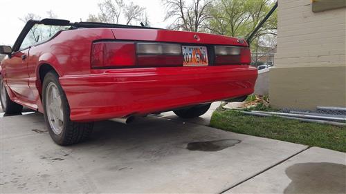 Cervini Mustang Cobra Style Rear Bumper Cover | 1987-93 Fox Body