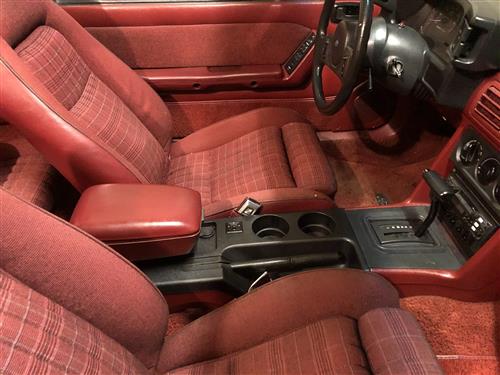 Fox Body Cup Holder Console Panel - Black | 1987-93 Mustang