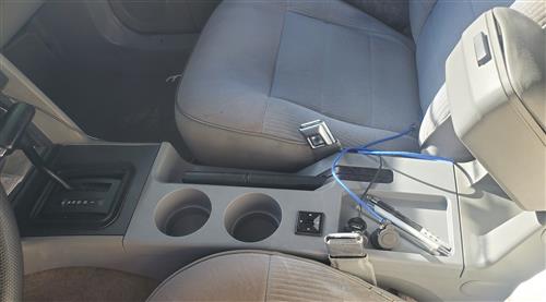 Fox Body Cup Holder Center Console Panel - Gray | 1987-93 Mustang