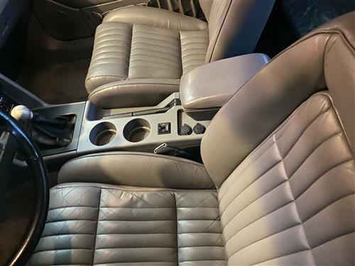 Fox Body Cup Holder Center Console Panel - Gray | 1987-93 Mustang