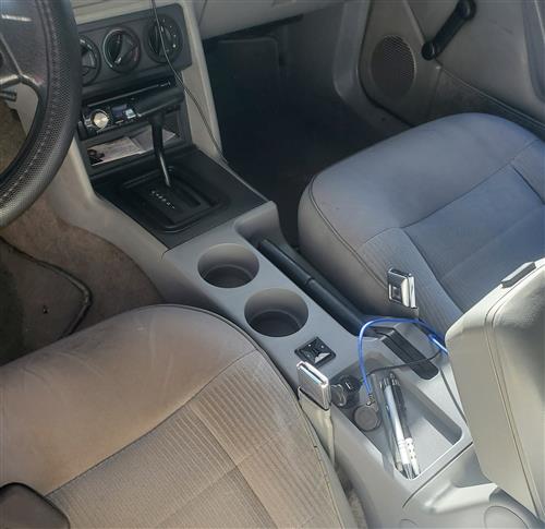 Fox Body Cup Holder Center Console Panel - Gray | 1987-93 Mustang