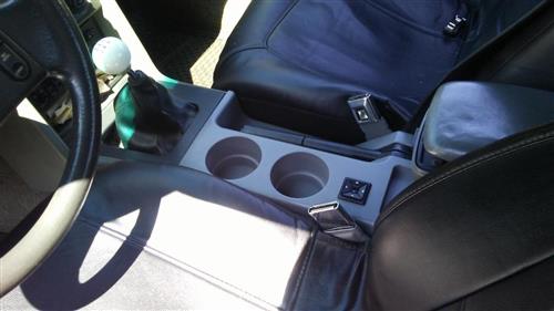 Fox Body Cup Holder Center Console Panel - Gray | 1987-93 Mustang
