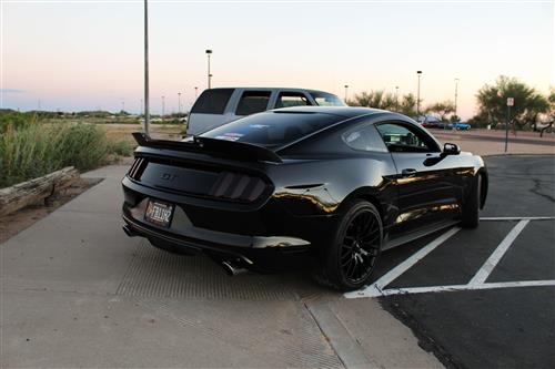 Spoilers 2015-2019 Mustang or Shelby Wicker Bill Matte Black Rear Wing ...
