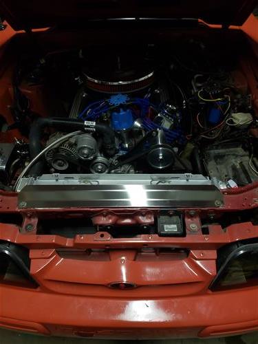 UPR Mustang Radiator Cover Brushed (79-93) 1056-01 - LMR