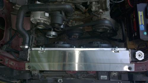 Mustang Large Radiator Cover Satin (79-93) 1056-04 - LMR