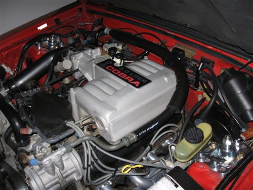 Mustang Cobra 5.0L Metal Intake Plaque (1993) f3zz-9e434-a