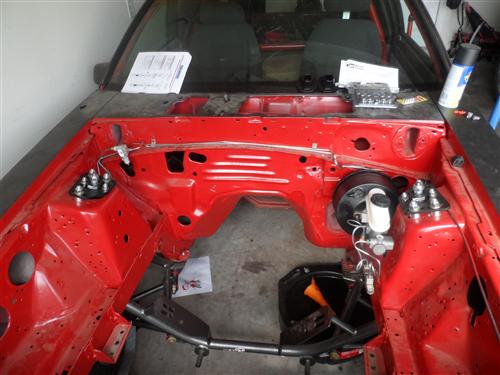 Mustang Stainless Steel Brake Line Kit - Rear Drum Brakes (87-93) 5.0 ...