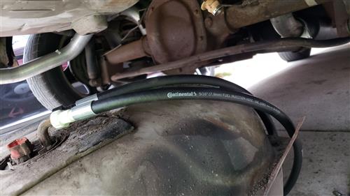 Mustang 1/4" Fuel Return Line From Fuel Tank To Hard Line w/ Factory ...