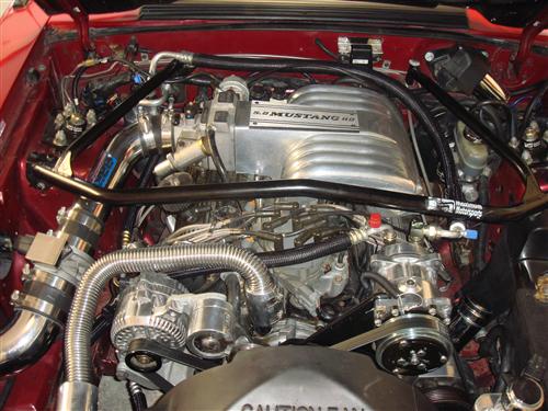 Maximum Motorsports Mustang Strut Tower Brace EFI Black (86-93) MMSTB-1