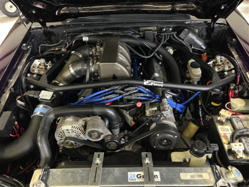 Maximum Motorsports Mustang Strut Tower Brace EFI Black (86-93) MMSTB-1