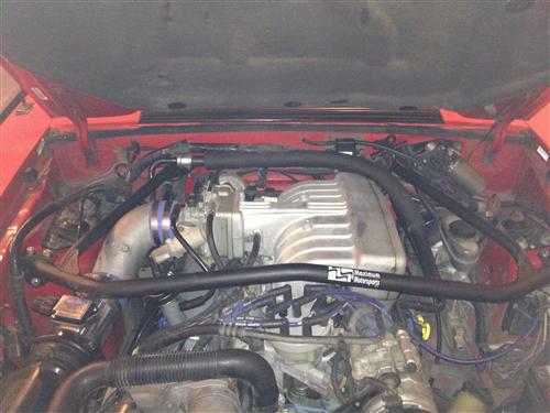 Maximum Motorsports Mustang Strut Tower Brace EFI Black (86-93) MMSTB-1