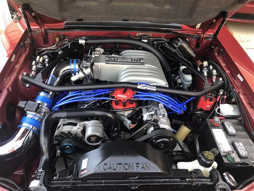 Maximum Motorsports Mustang Strut Tower Brace EFI Black (86-93) MMSTB-1