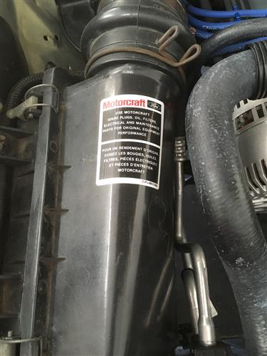 Motorcraft Mustang Parts Decal (86-93) - LMR.com