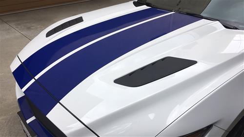 Roush Mustang Heat Extractor Hood Inserts Black (15-17) 421869