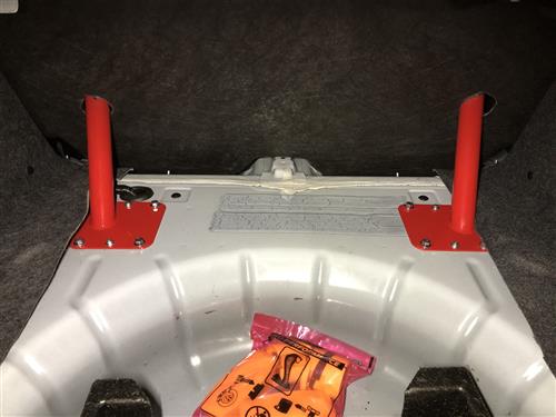 Watson Racing Mustang 4 Point Bolt-In Roll Bar - Red (15-21) Coupe WR ...