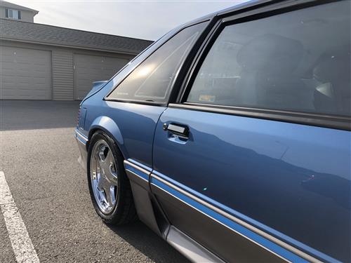 Mustang Staggered Pony Wheel & Tire Kit - 17x8/9 - Chrome (79-93) Nitto ...