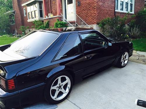 Mustang 5 Lug Pony Wheel & Tire Kit 17x8/9 Chrome (79-93) Sumitomo ZII